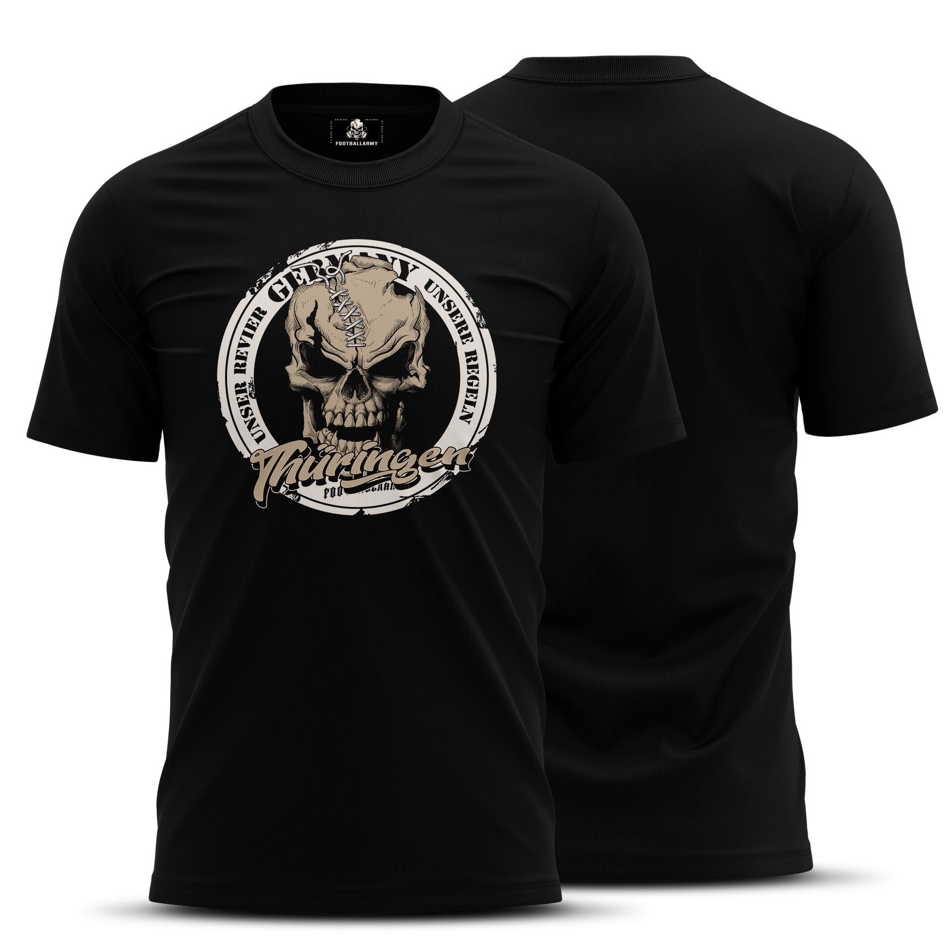 Thüringen Fan Skull Edition - Shirt / Hoodie – Footballarmy